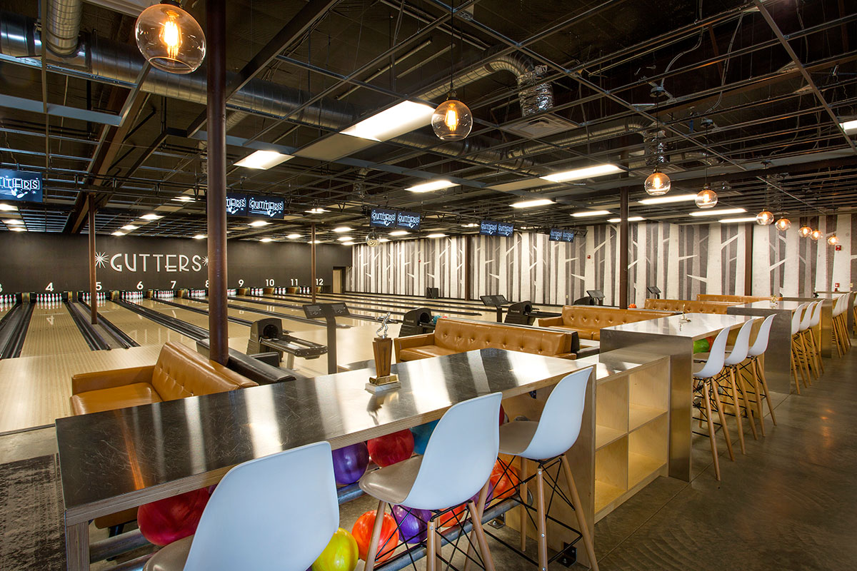 GUTTERS BOWLING ALLEY & RESTAURANT | LIVING DESIGNS GROUP ARCHITECTS